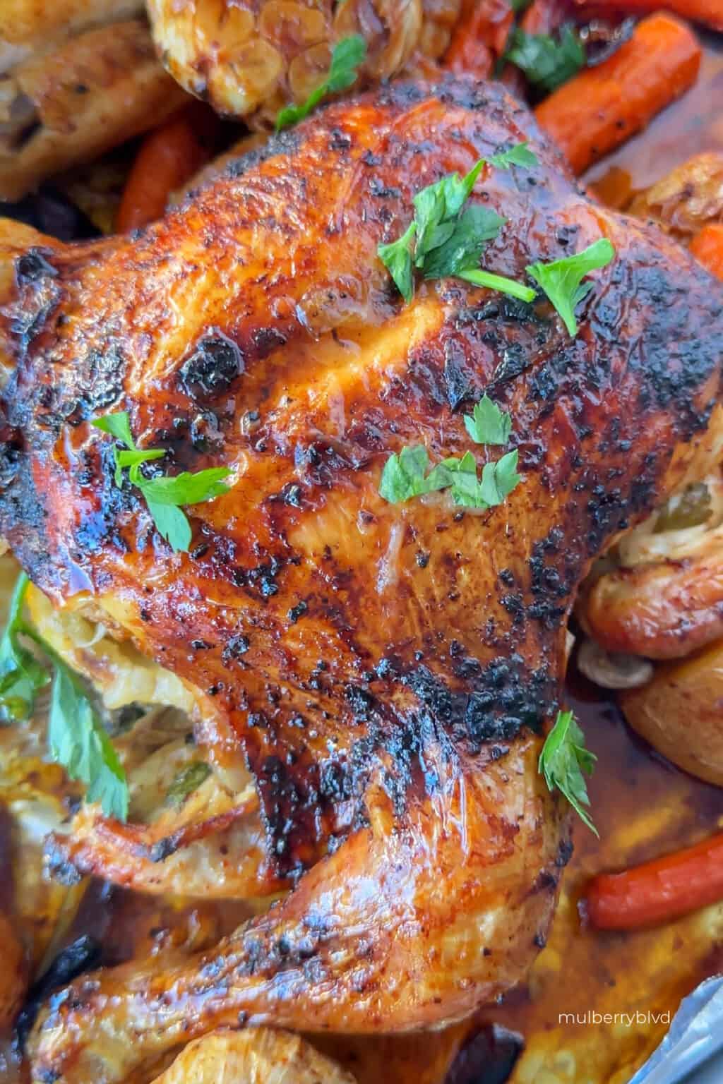 Easy Oven Roasted Chicken Recipe (with video) - Mulberry Blvd