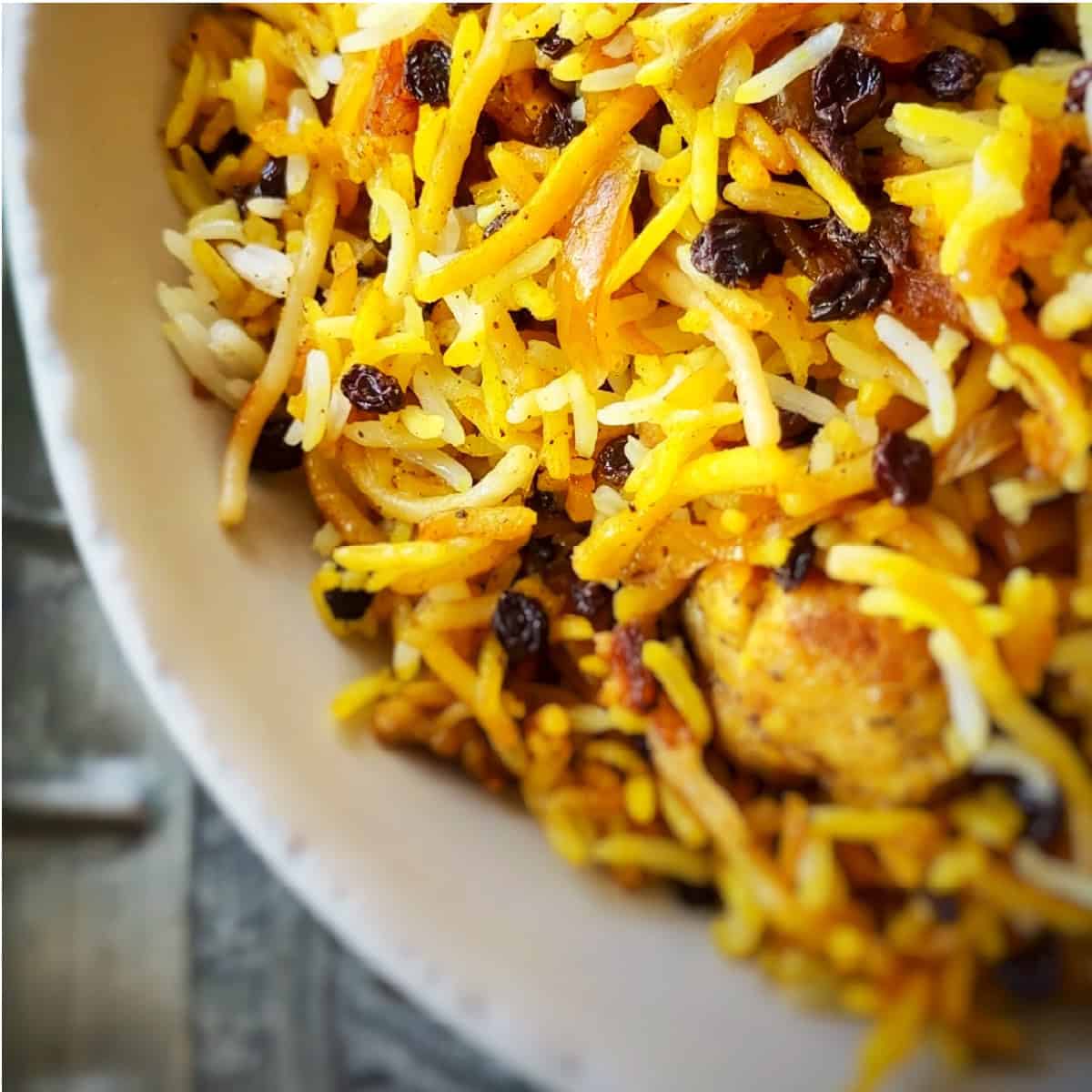 Reshteh Polo Recipe (Persian Rice and Noodle Dish) - Mulberry Blvd