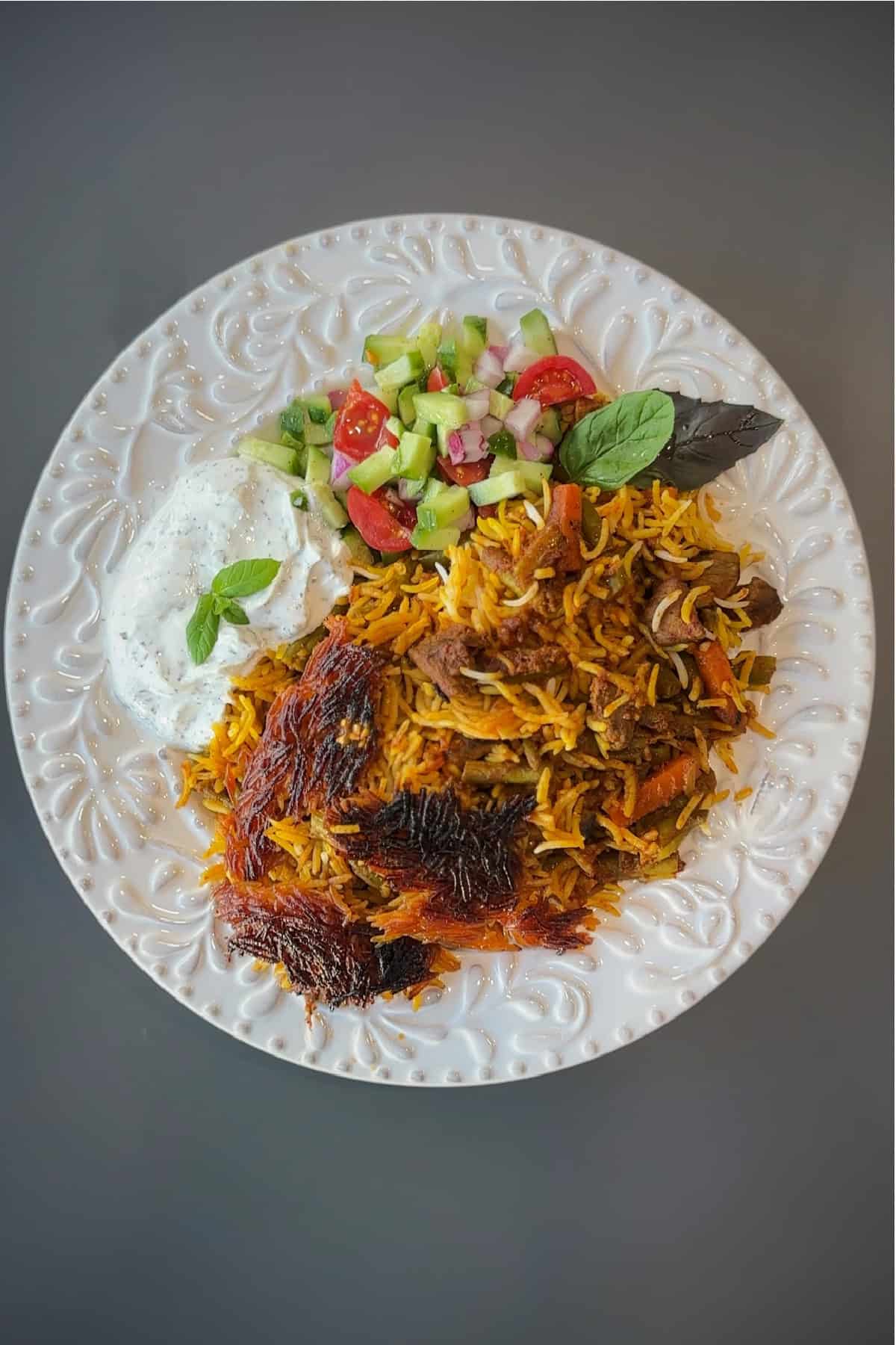 Lubia Polo (Persian Rice with Green Beans Recipe) - Mulberry Blvd
