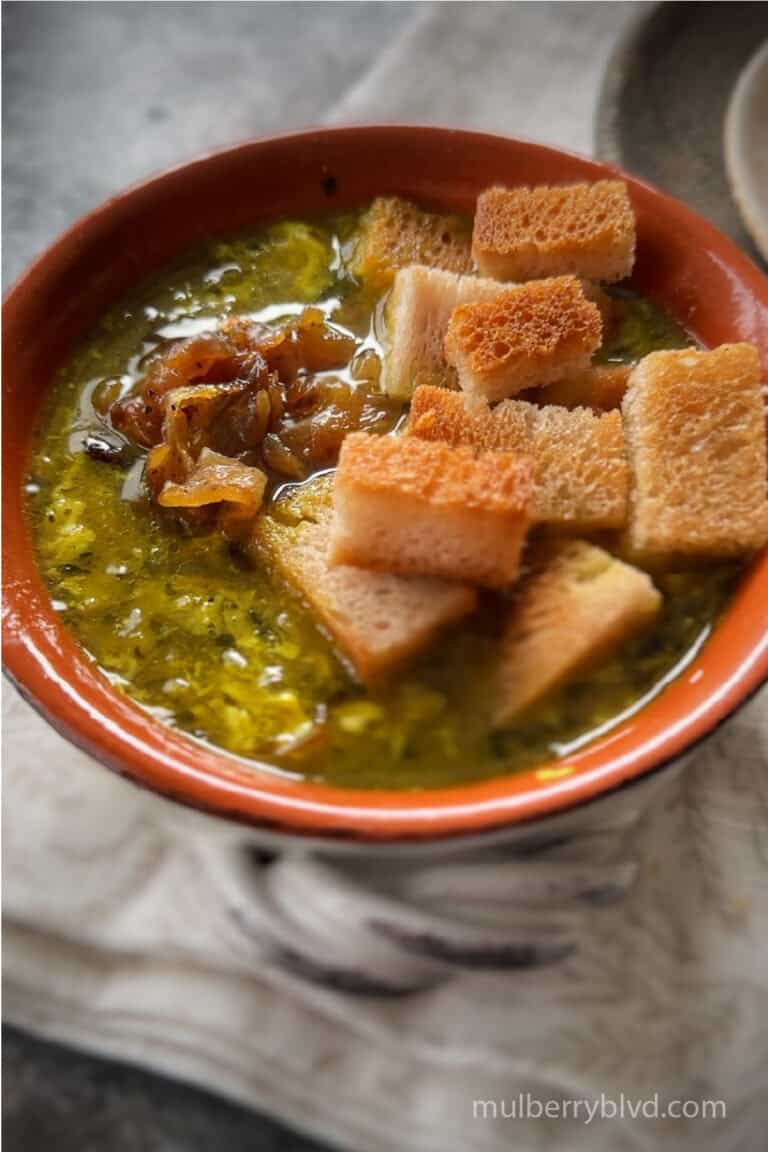 Eshkeneh (Traditional Persian Onion Soup Recipe) - Mulberry Blvd